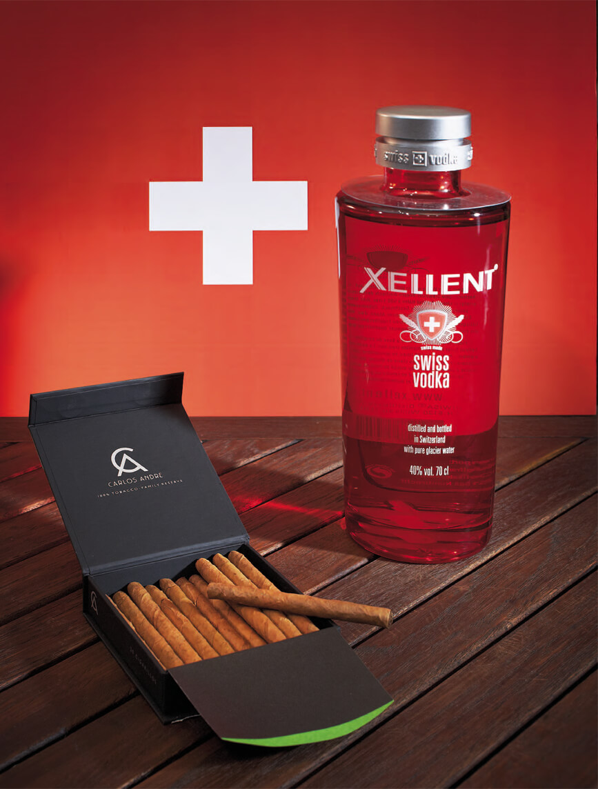 Carlos André Cigarillo & Xellent Swiss Vodka